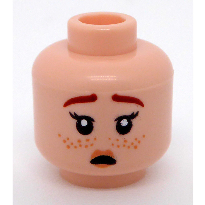 LEGO Light Flesh Susan Bones with Hufflepuff Cardigan Minifigure Head ...