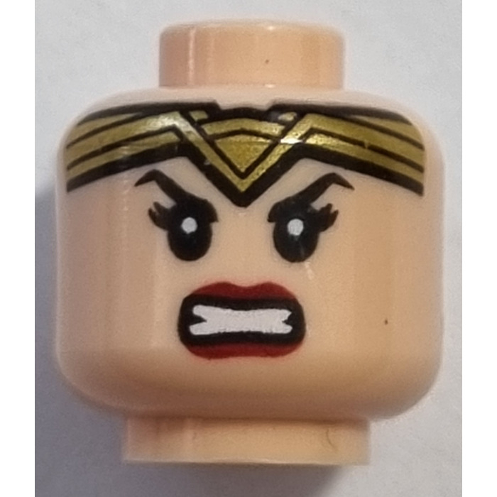 LEGO Carne claro Wonder Mujer Minifigura Cabeza (3626 / 25786) | Brick ...