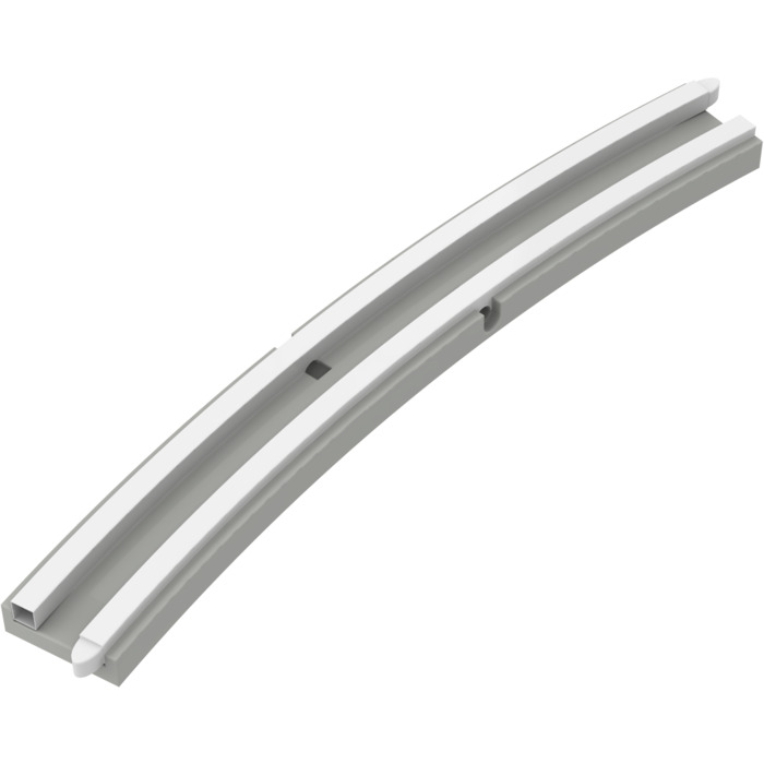 LEGO Light Gray 12V Train Track Conducting Rail Curved with Plug ...