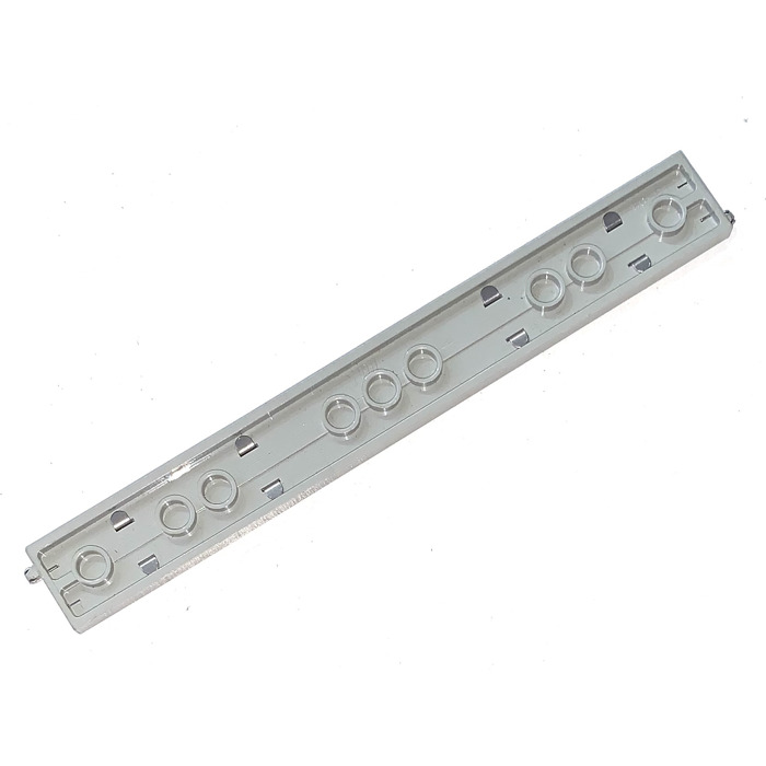 LEGO Light Gray 12V Train Track Straight Section with Conducting Rail ...
