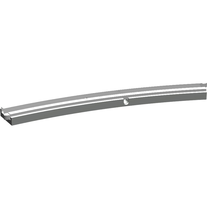 LEGO Light Gray 12V Traintrack Conducting Rail Curved with Plug Sockets ...