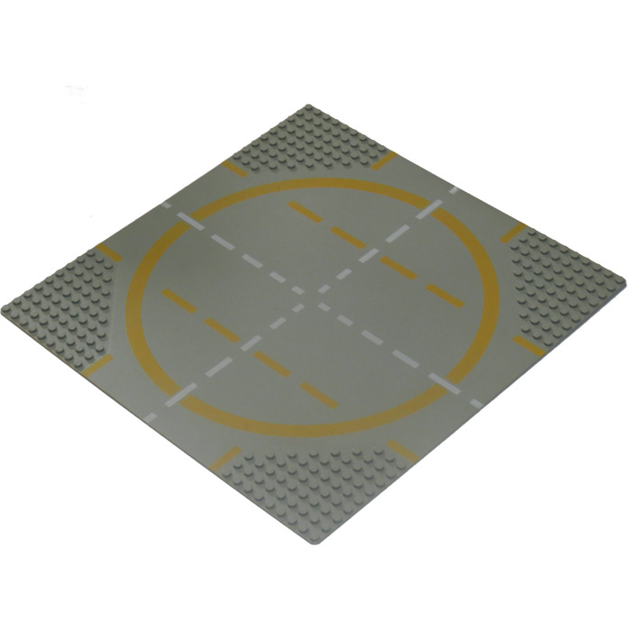 LEGO Baseplate 32 x 32 with Landing Pad with Yellow Circle | Brick Owl