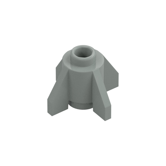 LEGO Light Gray Brick 1 x 1 Round with Fins (4588 / 52394) | Brick Owl ...