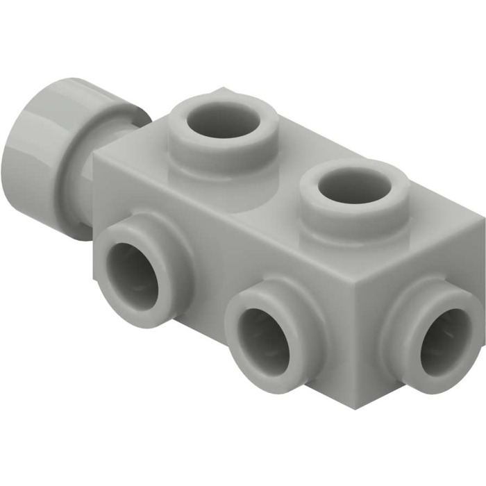 LEGO Light Gray Brick 1 x 2 x 0.7 with Studs on Sides (4595 / 8768 ...