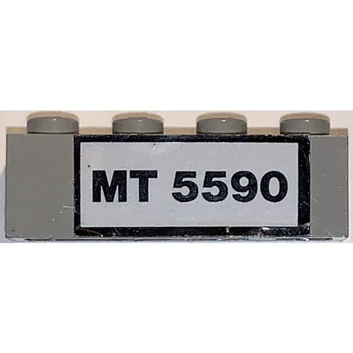 LEGO Light Gray Brick 1 x 4 with 'MT 5590' Sticker (3010) | Brick Owl ...