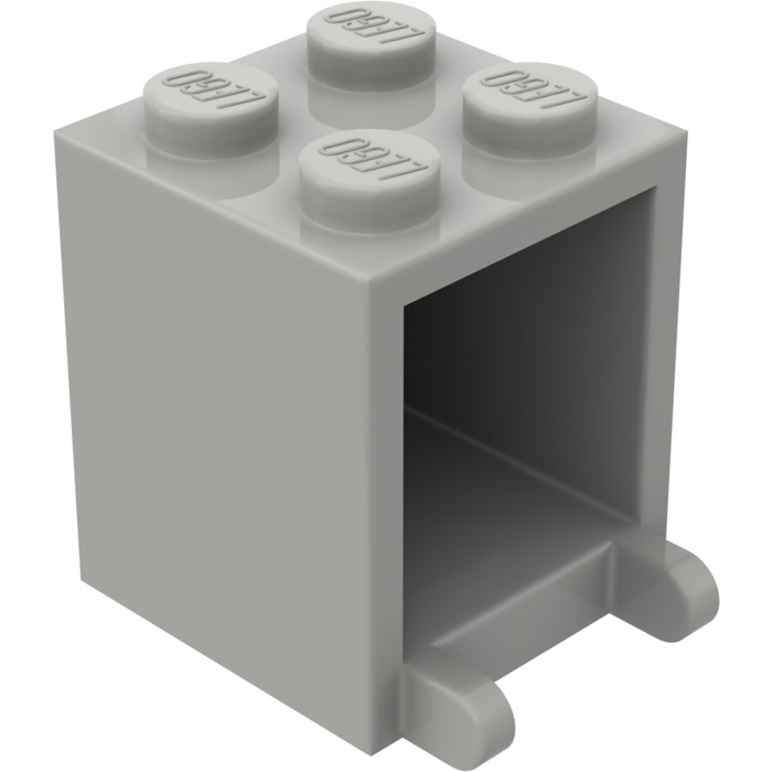 LEGO Light Gray Container 2 x 2 x 2 (4345 / 30060) | Brick Owl - LEGO ...