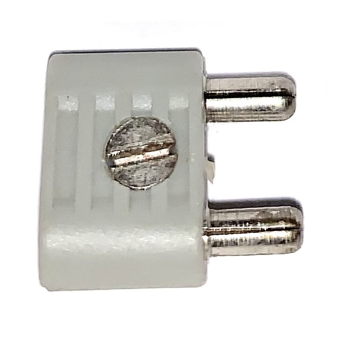 LEGO Electric 2 Pin Connector (Rounded Narrow with Cross-Cut Pins ...