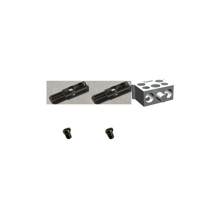 LEGO Light Gray Electric Plug Double Narrow (Complete) (766 / 70423 ...
