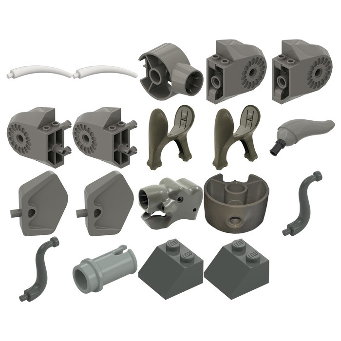 LEGO Light Gray Elephant with Removable Legs and White Tusks (with ...