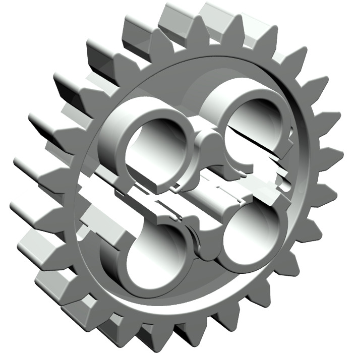 LEGO Light Gray Gear with 24 Teeth and Three Axleholes | Brick Owl ...