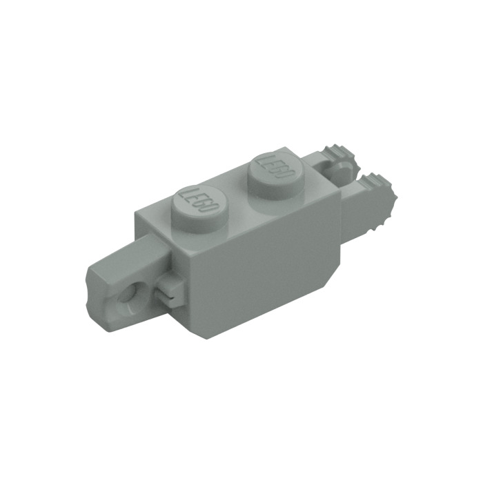LEGO Light Gray Hinge Brick 1 x 2 Vertical (30386 / 39893) | Brick Owl ...