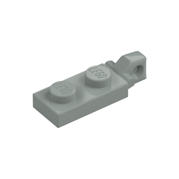 LEGO Light Gray Hinge Plate 1 x 2 with Single Finger on End Vertical ...