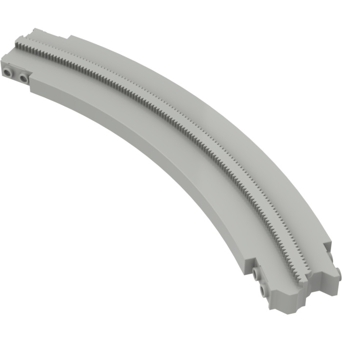 LEGO Light Gray Monorail Track Short Curve 45° - Left (2892) | Brick ...