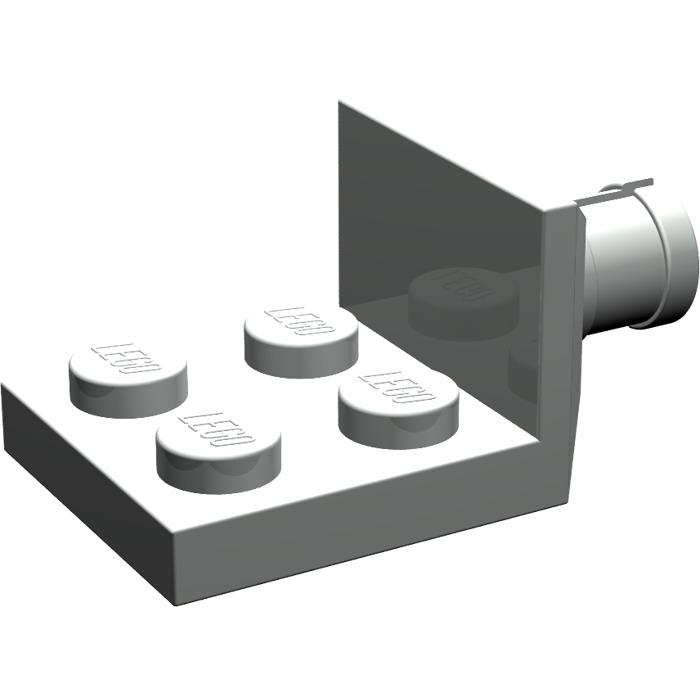 LEGO Light Gray Plate 2 x 2 with Pin for Helicopter Tail Rotor (3481 ...