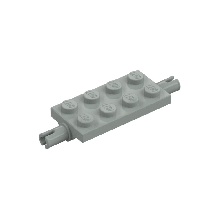 LEGO Light Gray Plate 2 x 4 with Pins (30157 / 40687) | Brick Owl