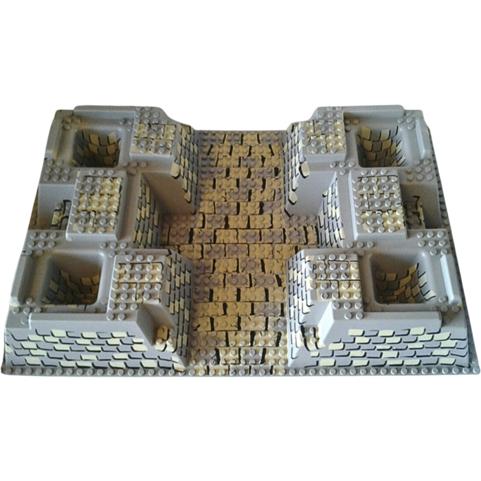 LEGO Light Gray Raised Baseplate 32 x 48 x 6 with Four Corner Holes ...