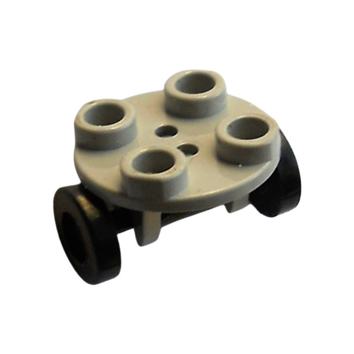 LEGO Round Plate 2 x 2 with Black Wheels | Brick Owl - LEGO Marketplace