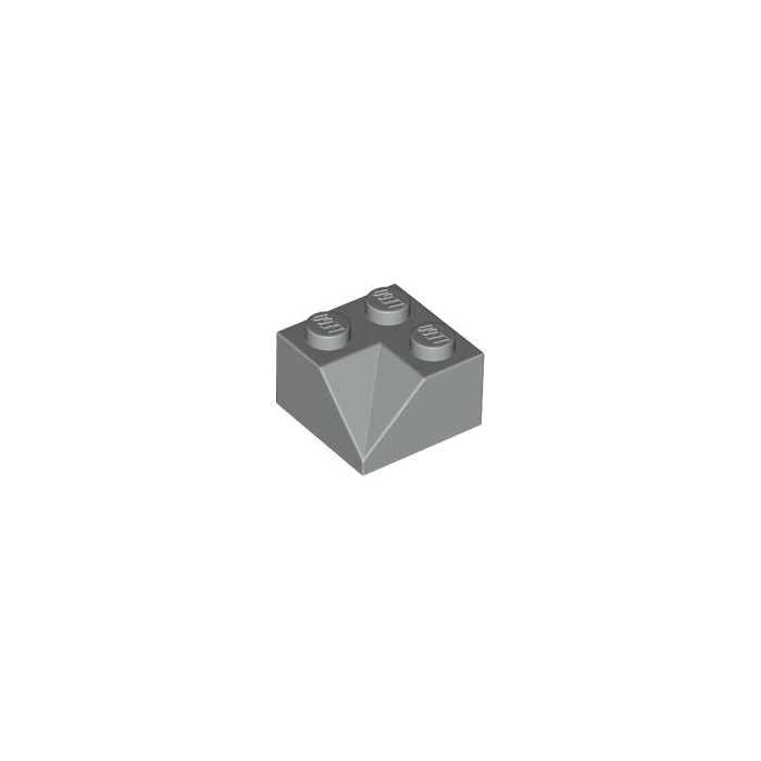 LEGO Light Gray Slope 2 x 2 (45°) with Double Concave (3046 / 4723 ...