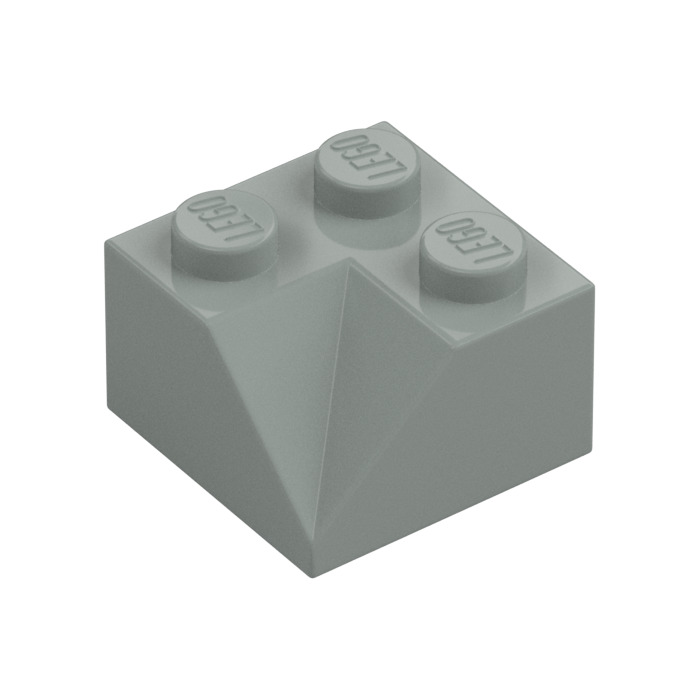 LEGO Light Gray Slope 2 x 2 (45°) with Double Concave (3046 / 4723 ...