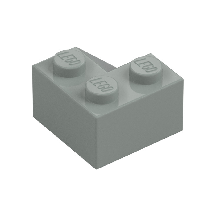 LEGO Light Gray Slope 2 x 2 (45°) with Double Concave (3046 / 4723 ...
