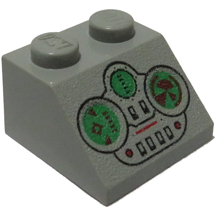 LEGO Light Gray Slope 2 x 2 (45°) with Naboo Fighter Control (3039 / ...