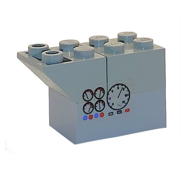 LEGO Gris Clair Stickered Assembly with Instruments of Launch Evac ...