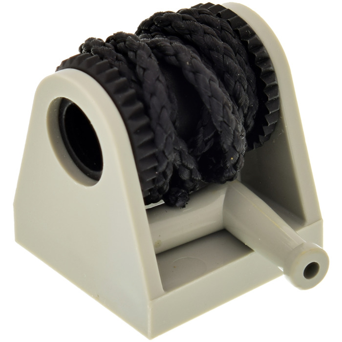 LEGO String Reel 2 x 2 Holder with Black Drum and String with Light ...