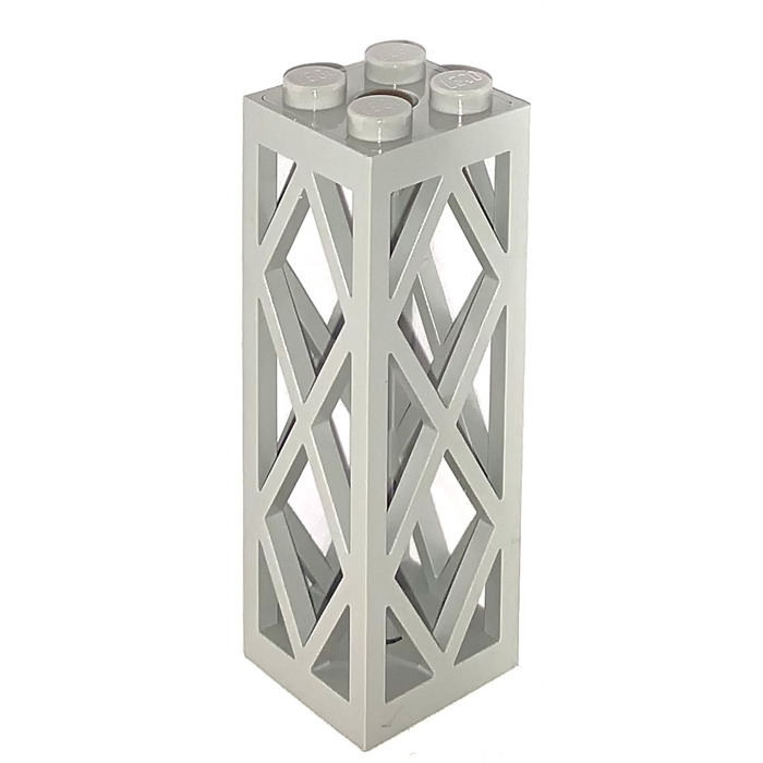 LEGO Light Gray Support 2 x 2 x 5 Lattice Pillar (74573) | Brick Owl ...