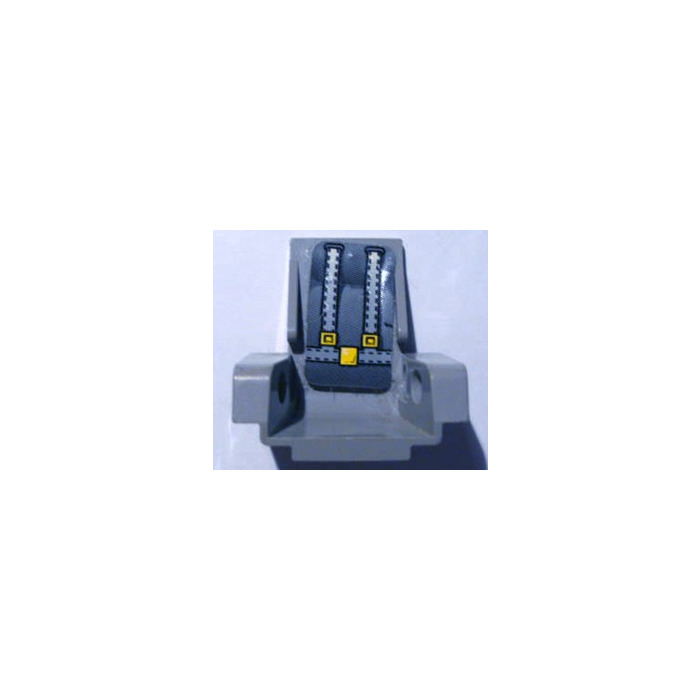 LEGO Light Gray Technic Seat 3 x 2 Base with Seat Belts Sticker (2717 ...