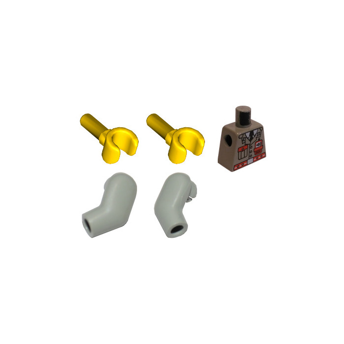 LEGO Light Gray Town Fire Lift Truck Fireman Torso (973) | Brick Owl ...