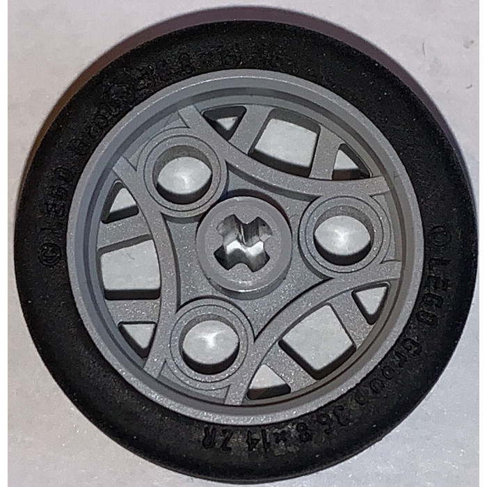 LEGO Light Gray Wheel Ø36.8 x 14 ZR with Black Tire (47481) | Brick Owl ...