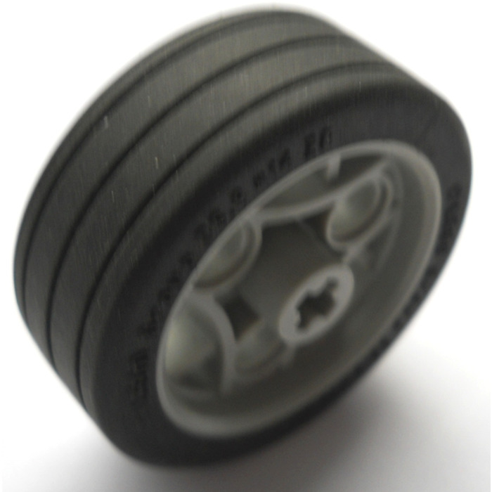 LEGO Light Gray Wheel Ø36.8 x 14 ZR with Black Tire (47481) | Brick Owl ...
