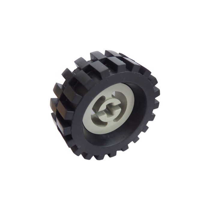 LEGO Wheel Hub 8 x 17.5 with Axlehole with Tire 30 x 10.5 with Ridges ...