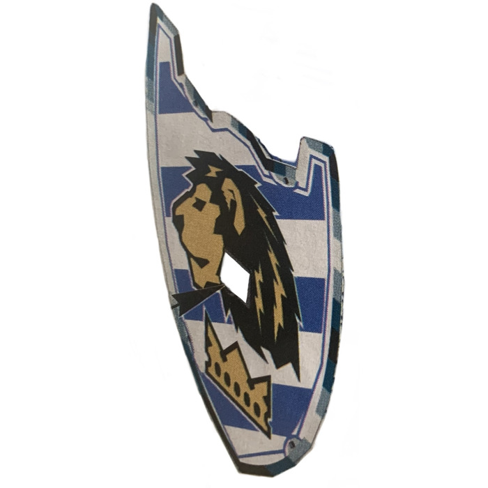 LEGO Light Stone Gray Flat Shield with King Mathias Lion Head | Brick ...