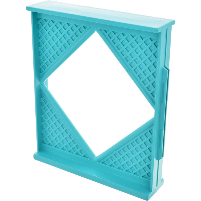 LEGO Light Turquoise Scala Wall 8 x 2 x 8 with Diamond Shaped Window ...
