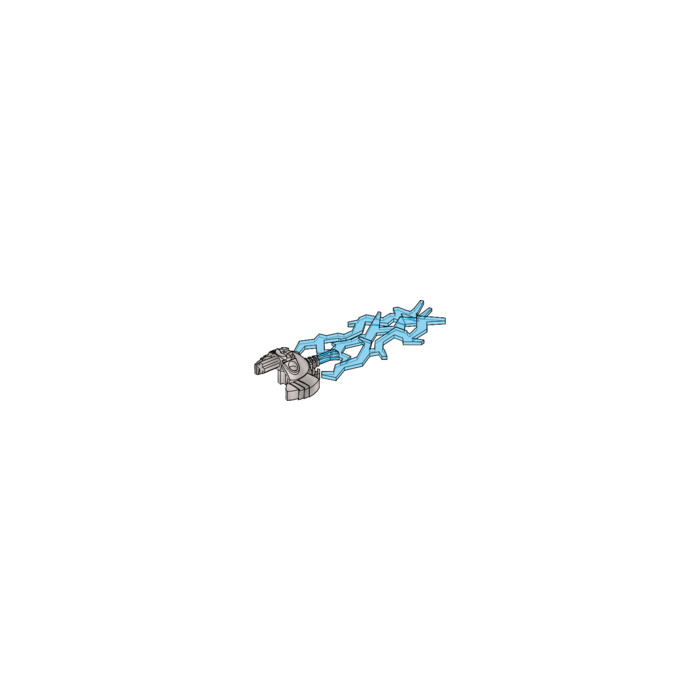 LEGO Lightning Weapon with Marbled Transparent Dark Blue (87812 ...
