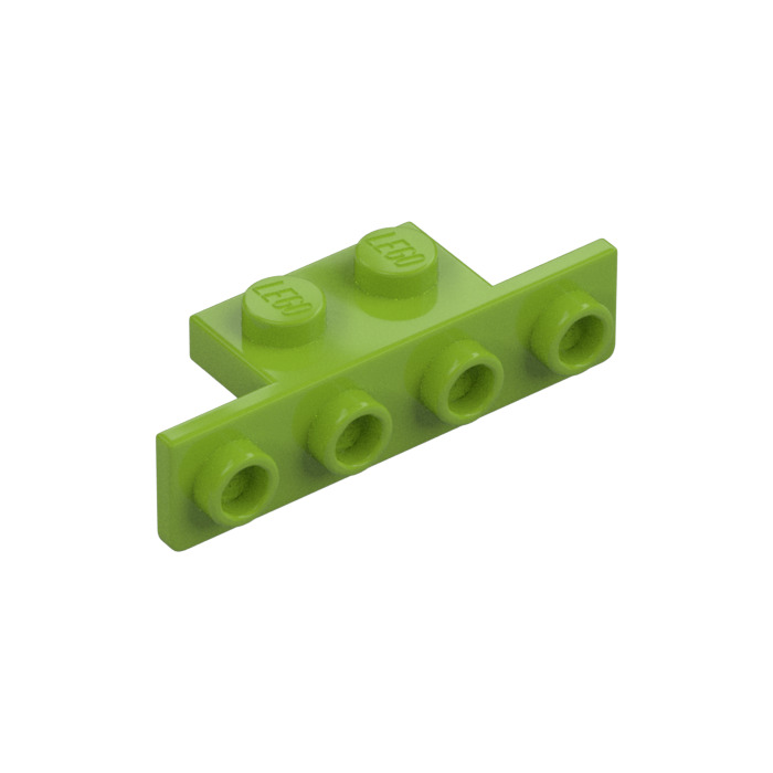 LEGO Lime Bracket 1 x 2 - 1 x 4 with Rounded Corners (2436 / 10201 ...