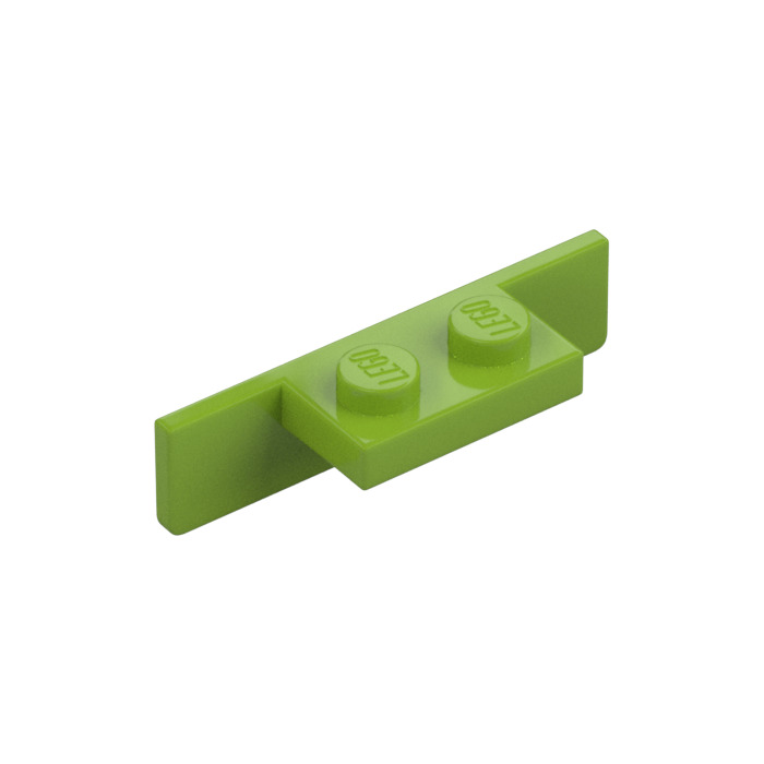 LEGO Lime Bracket 1 x 2 - 1 x 4 with Rounded Corners (2436 / 10201 ...