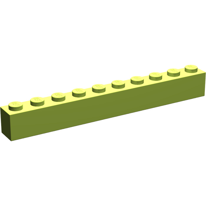 LEGO Lime Brick 1 x 10 (6111) | Brick Owl - LEGO Marketplace