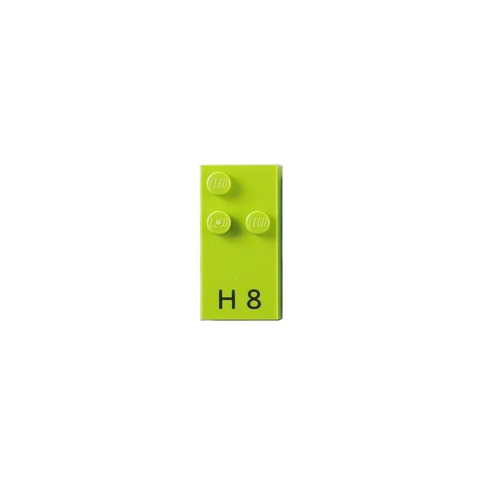 LEGO Brick 2 x 4 Braille with "H 8" (69395) | Brick Owl - LEGO Marketplace