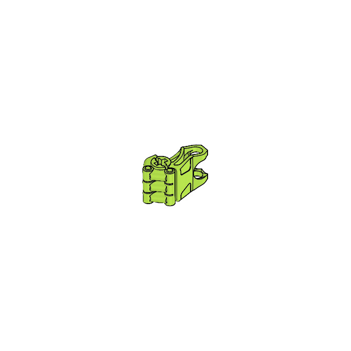 LEGO Lime Hand with Joint Socket and Axle Hole with 3 Fingers (64251 ...