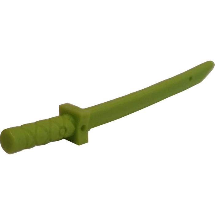 LEGO Lime Katana with Square Guard and Capped Pommel (21459) | Brick Owl