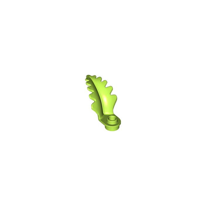 LEGO Lime Leaf with Plate 2 x 3 x 2 Curved Upright (2682) | Brick Owl ...