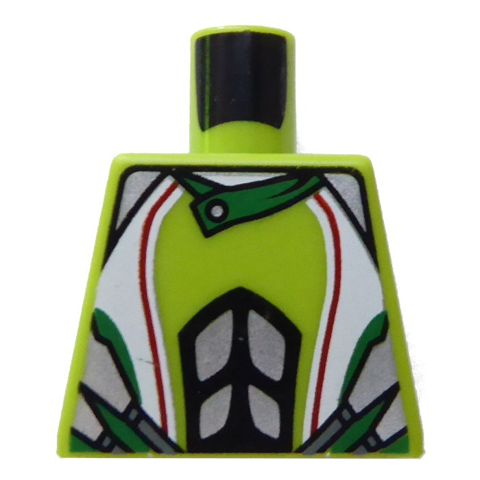 LEGO Lime Minifig Torso without Arms with Decoration (973) | Brick Owl ...