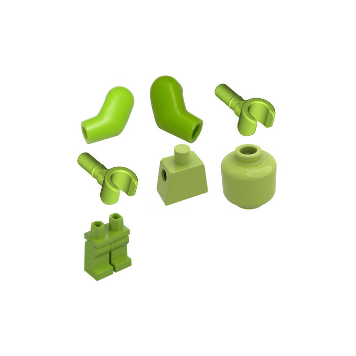 LEGO Lime Monochrome Lime Minifigure | Brick Owl - LEGO Marketplace
