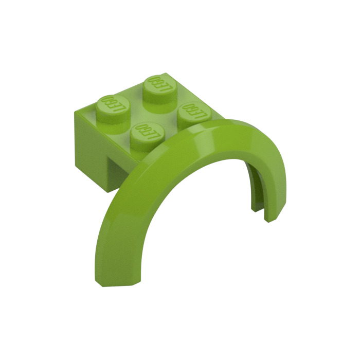 LEGO Lime Mudguard Brick 2.5 x 4 x 1.7 with Wheel Arch (50745) | Brick Owl