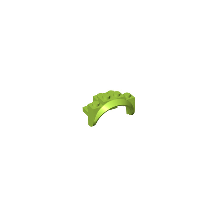 LEGO Lime Mudguard Brick 2 x 4 x 2 with Wheel Arch (35789) | Brick Owl ...