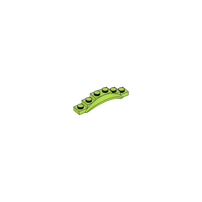 LEGO Lime Mudguard Plate 1 x 6 with Edge (4925 / 62361) | Brick Owl ...