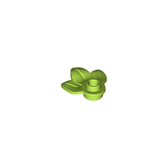 LEGO Lime Plate 1 x 1 Plant with 3 Leaves (32607) | Brick Owl