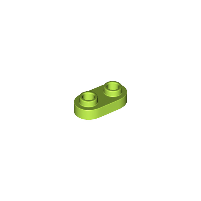 LEGO Lime Plate 1 x 2 with Rounded Ends (35480) | Brick Owl - LEGO ...